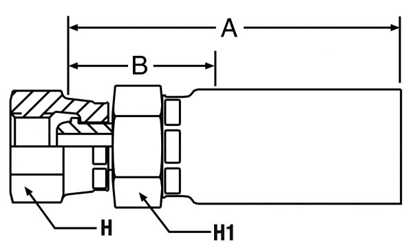 Parker 580N | WP 140-345 Bar | - Abdex