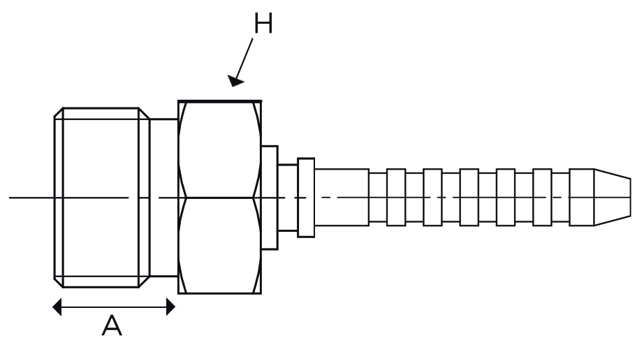 Parker Beverage Hose | 547 | AG1W | 328 EXT | WP 210-350 Bar | - Abdex