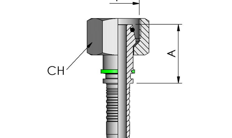METRIC O-RING FEMALE, 24° CONE, HEAVY